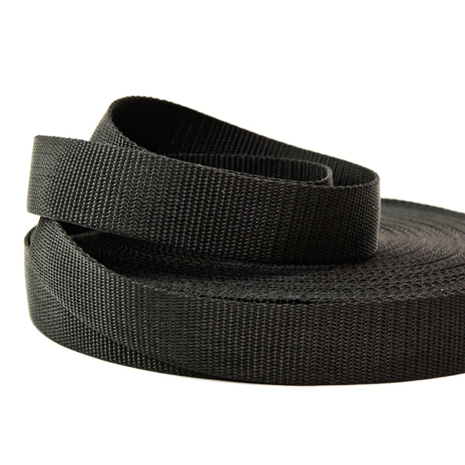 Webbing Strap 1.5mm / 25mm BLACK - Authorities Gear- For The Professionals